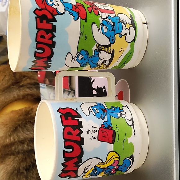 deka | Other | Vintage Smurfs Cups | Poshmark